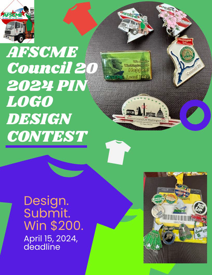 2024 Pin Logo Design Contest | AFSCME District Council 20